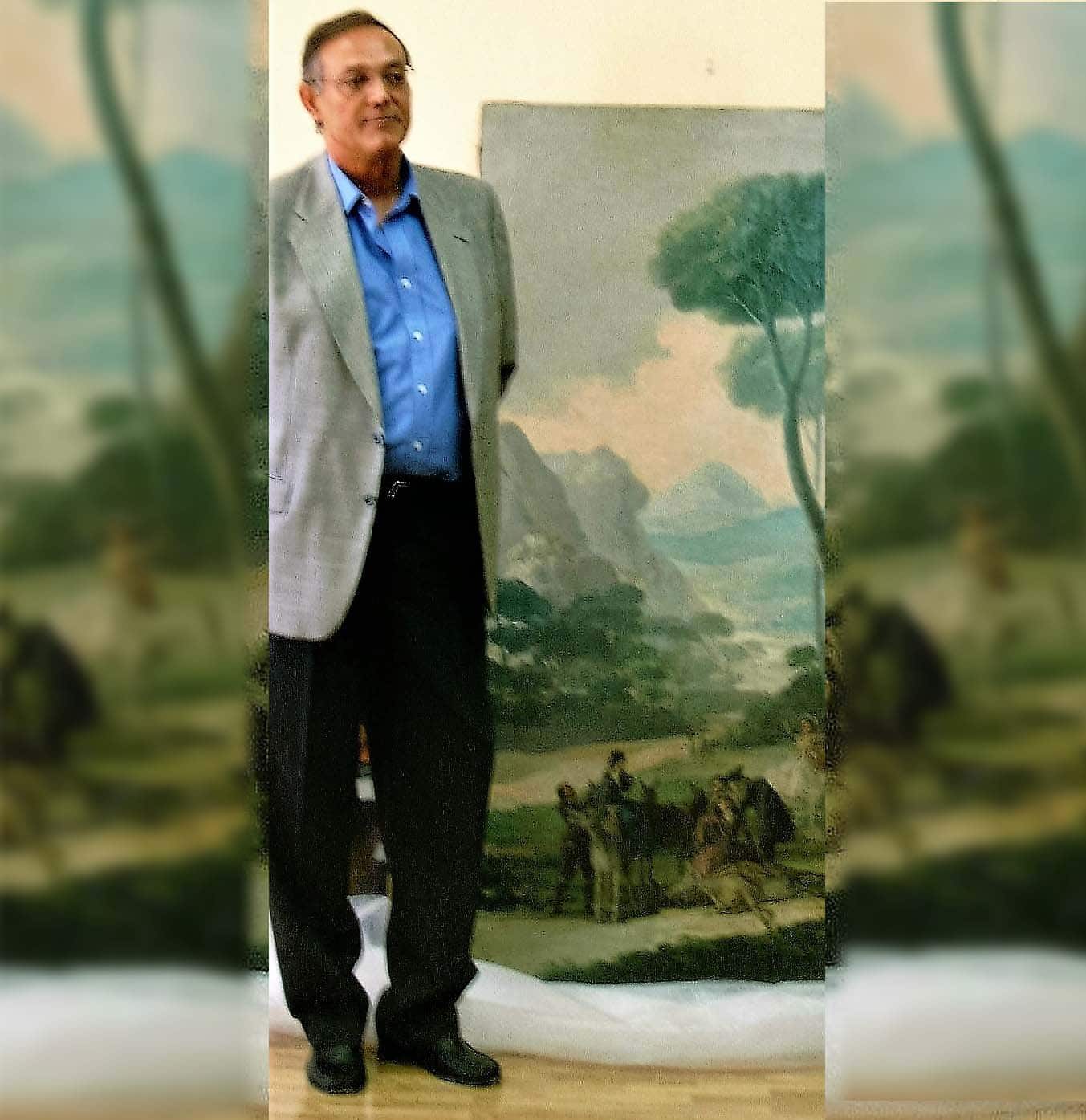 Ángel Galán, exposición del padre pintor del comisario Galán