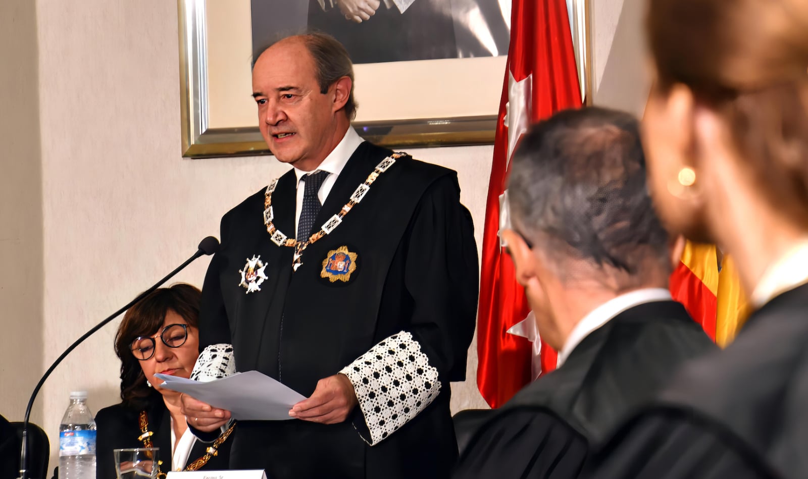 El presidente del TSJM reclama que cese "el clima de tensión" hacia el ...