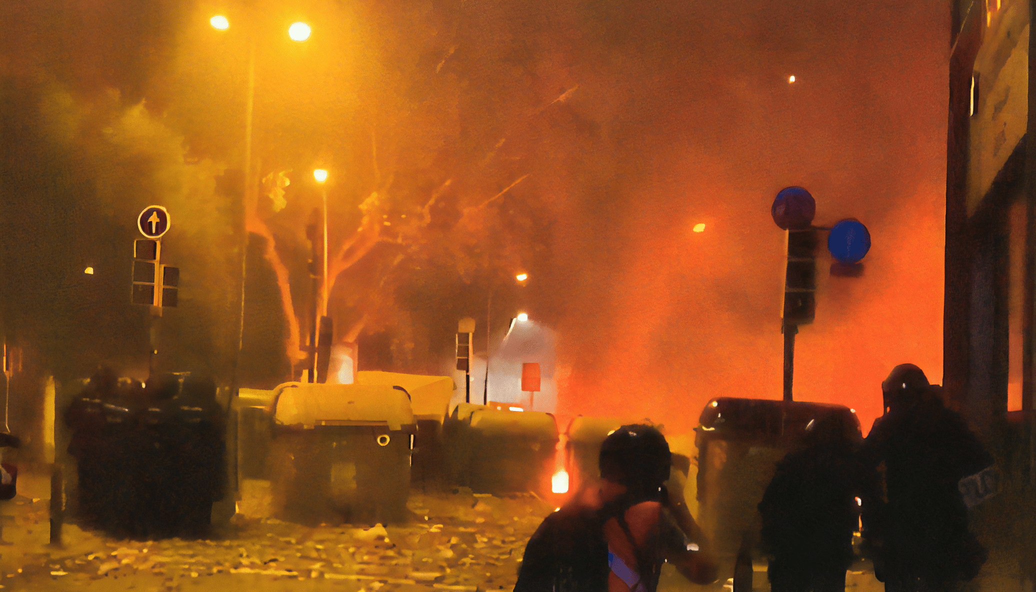 Los dos policías víctimas de la kale borroka de Tsunami Democrátic ...